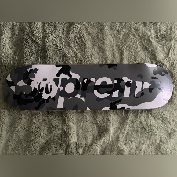 Supreme | Other | Supreme Black And Gray Logo Skateboard Deck | Poshmark